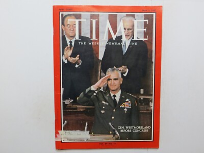Time Magazine- May 5, 1967- Gen. Westmoreland Before Congress 1Bx2 | eBay