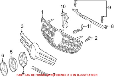 Genuine OEM Grille Emblem Bracket for Mercedes 0008880111 | eBay
