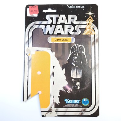 Vintage 1977 Kenner Darth Vader Action Figure Card 12A Back Star Wars ...