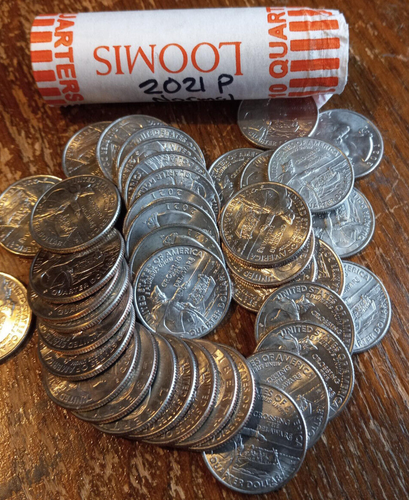 2021 George Washington Quarter Roll (40 Quarter) Circulated P mint | eBay