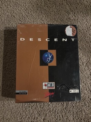Descent Vintage Big Box PC ROM DOS 1995 Interplay Includes Manual ...