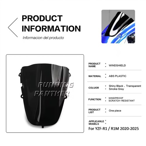 Motorcycle windshield deflector guide plate For Yamaha YZF-R1 YZF-R1M ...