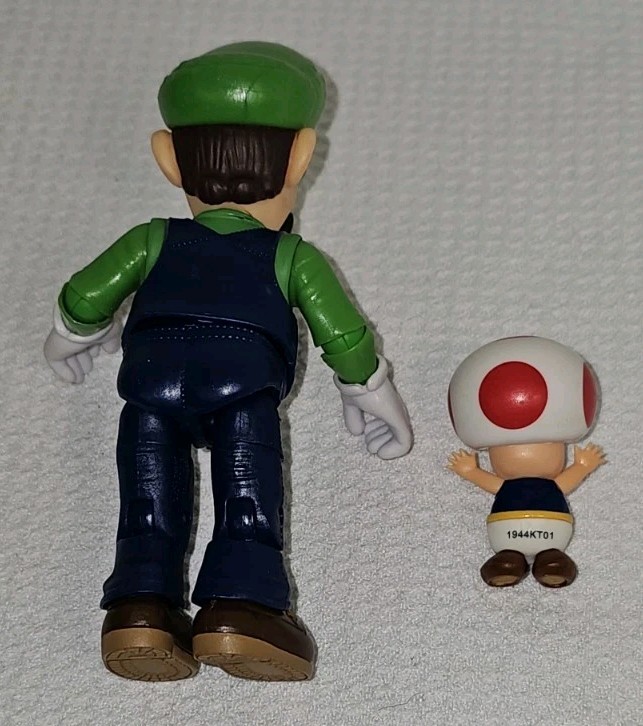 Nintendo The Super Mario Bros. Movie Luigi Figure Flexible Joints Toad ...