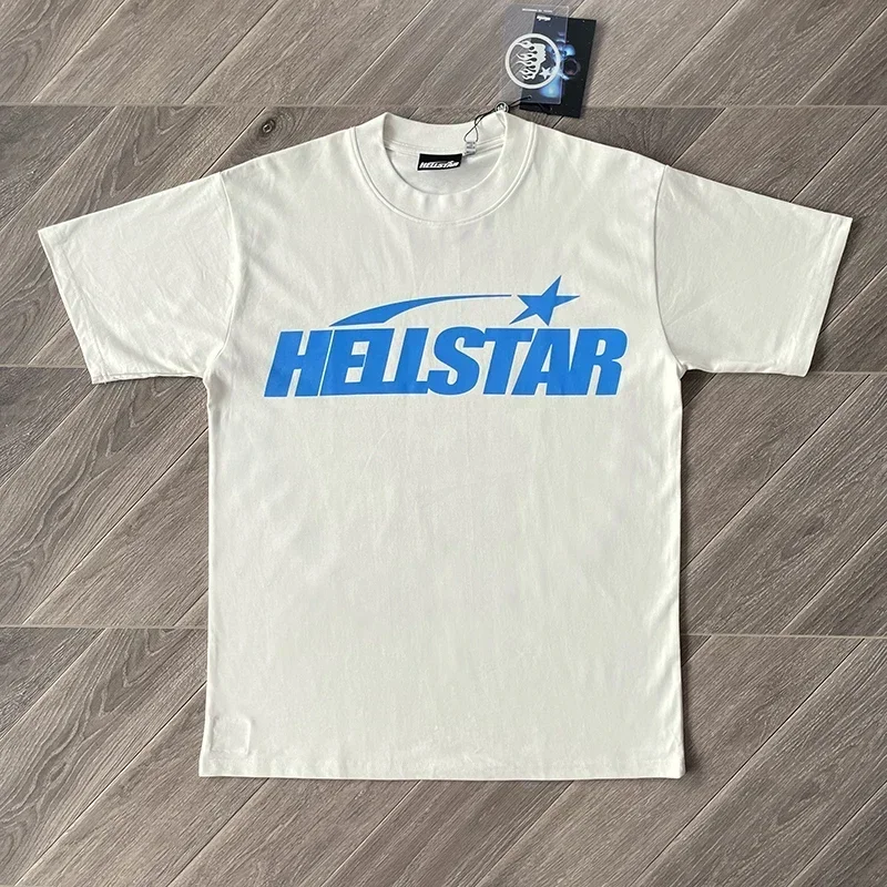 Hellstar Classic Logo T-shirts Men's Short Sleeve Cotton Tee Crew Neck ...