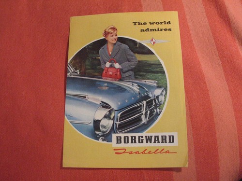 Borgward Isabella catalog brochure prospekt USA market 1960 | eBay