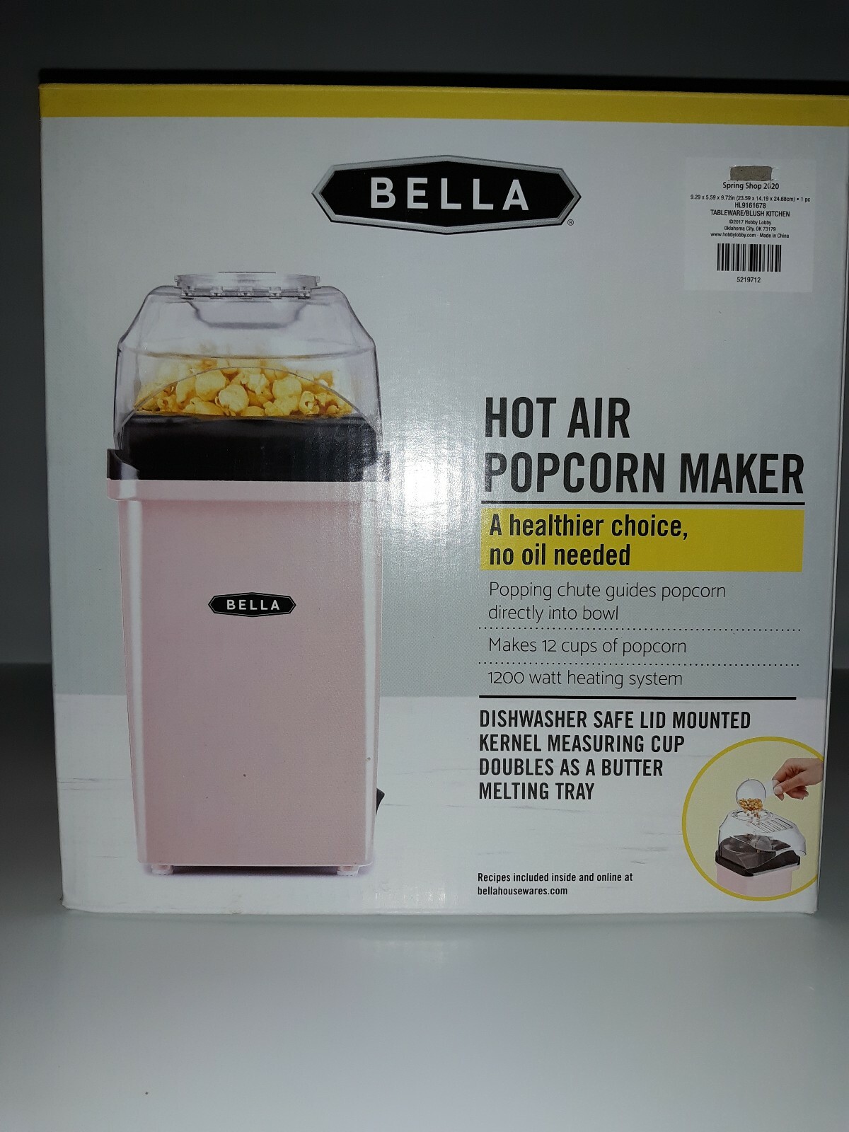 Pink Popcorn Maker BELLA | eBay