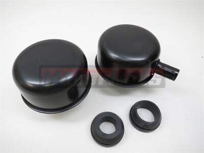 Black Valve Cover Breather+PCV Hot Street Rat Rod Chevy Ford Mopar SBC ...