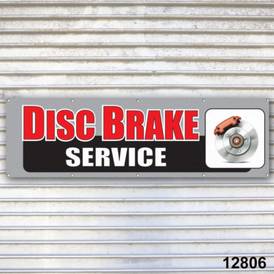 Disc Brake Service Banner Sign Auto Repair Tire Dealer Service Bay | eBay