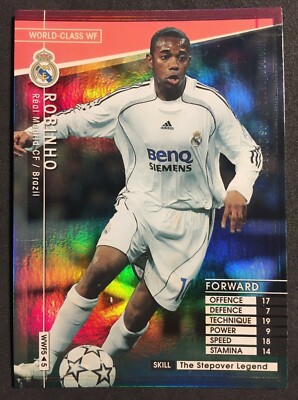 2006-07 Panini WCCF World Class WF Robinho Real Madrid refractor card ...
