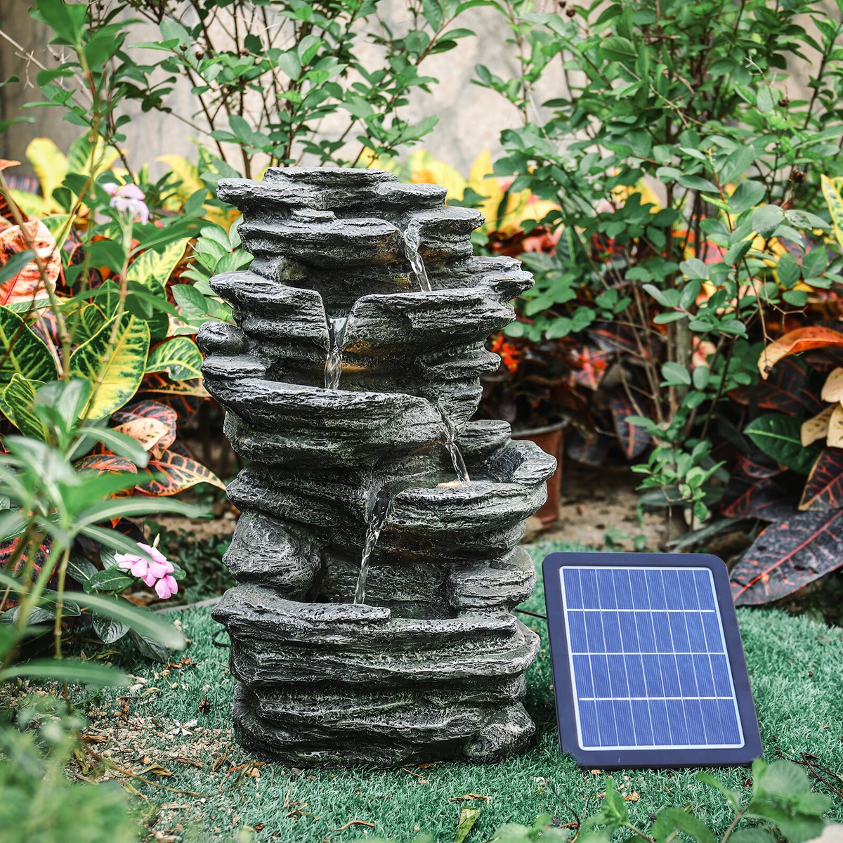 Outdoor Water Fountains With Led Lights