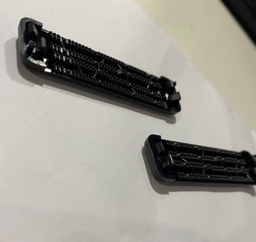 SEAT SAFETY BELT BUCKLE LIMIT STOP CLAMP CLIP 2PC BLACK GENUINE BMW ...