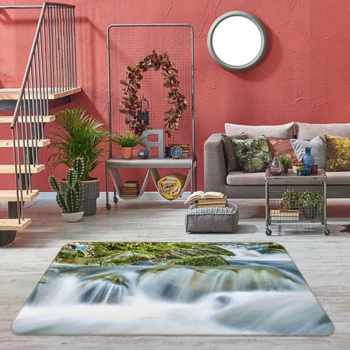 3D White Waterfall NBC2647 Game Rug Mat Elegant Photo Carpet Mat Eve ...