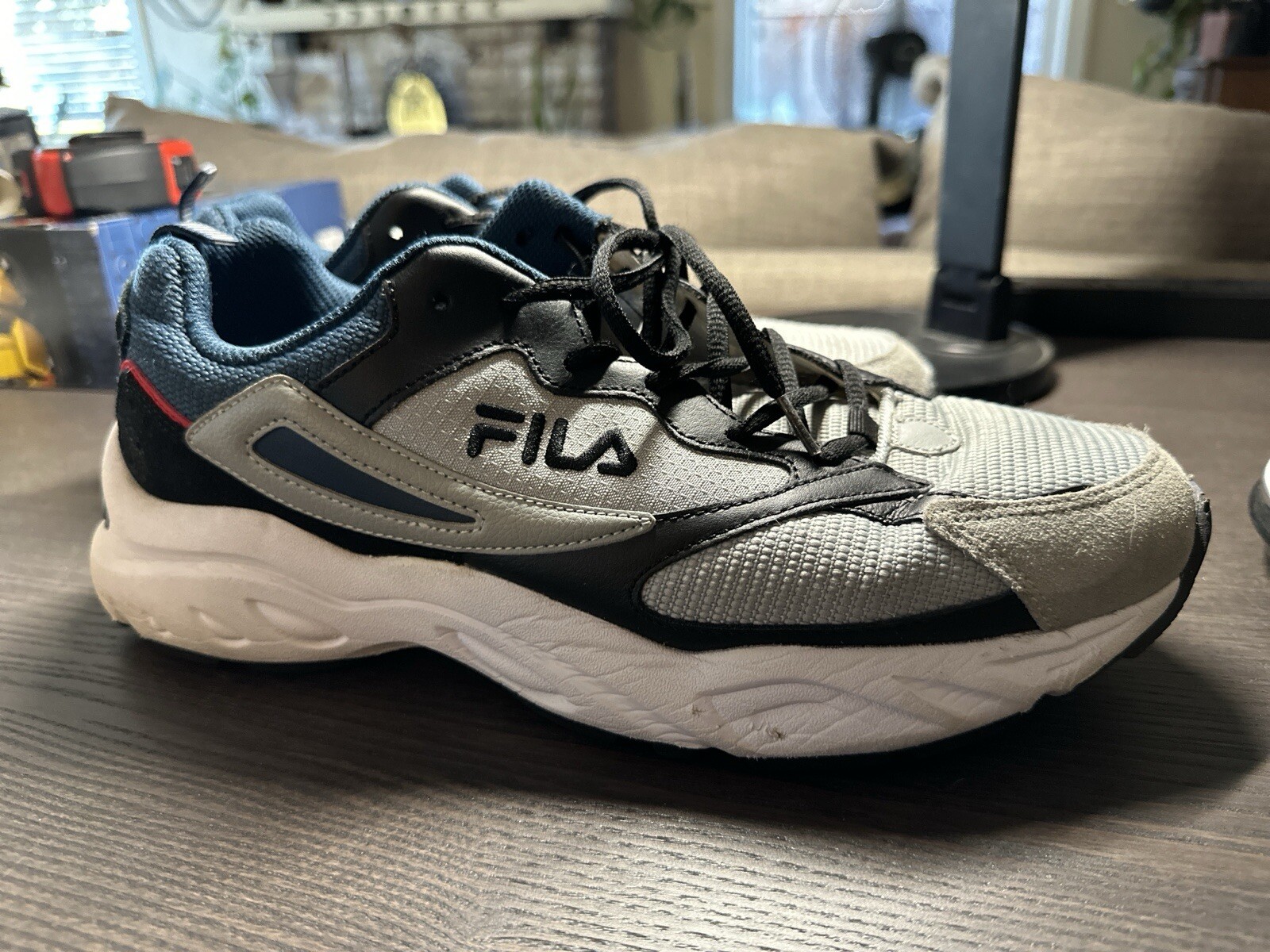 Fila Mens Recollector 1RM01379-052 Gray Running Shoes… - Gem