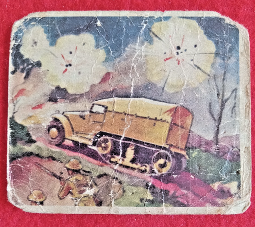 NON SPORT CARD R-1 1938 Action Gum #68 Army Half-Track Car Filler | eBay