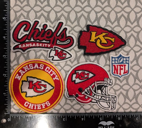 KANSAS CITY CHIEFS 5 SET FOOTBALL IRON ON PATCH | eBay