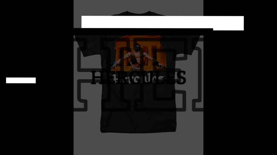 Hercules Steve Reeves Greek Mythology NEW Premium Fan T-shirt Adult ...