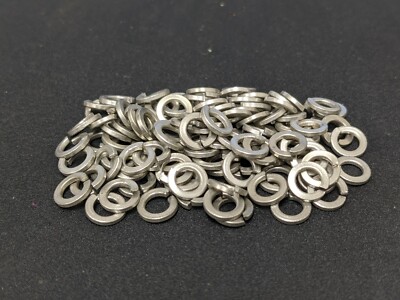 100 STAINLESS STEEL #8 Split Spiral Lock Washer Aircraft American | eBay