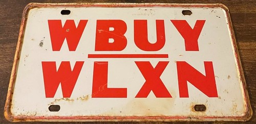 WBUY WLXN Booster License Plate Lexington North Carolina STEEL | eBay