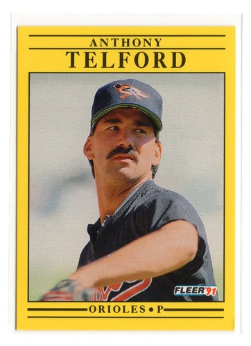 Baseball Card - 1991 Anthony Telford 493 - Baltimore Orioles Fleer 91 ...