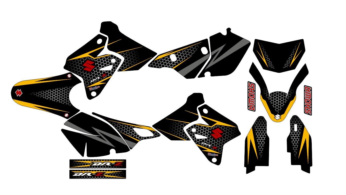 Graphic kit for SUZUKI DRZ 400 SM DRZ400SM DR-Z Sticker set for 2007 ...