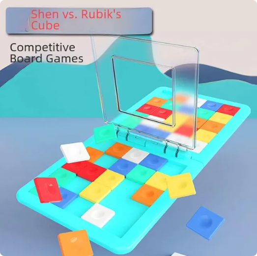 2-player Desktop Magic Cube Puzzle Interactive Game Thinking Training ...