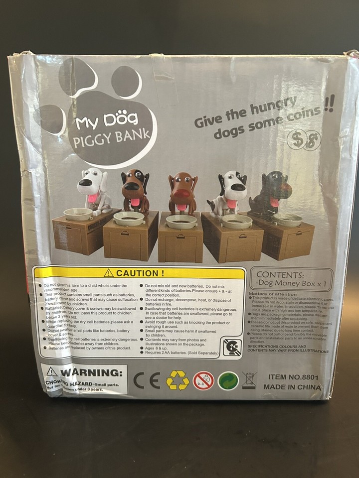 My Dog Piggy Bank .Cute Coin Eating Dog. Coin Bank Money Saving | eBay