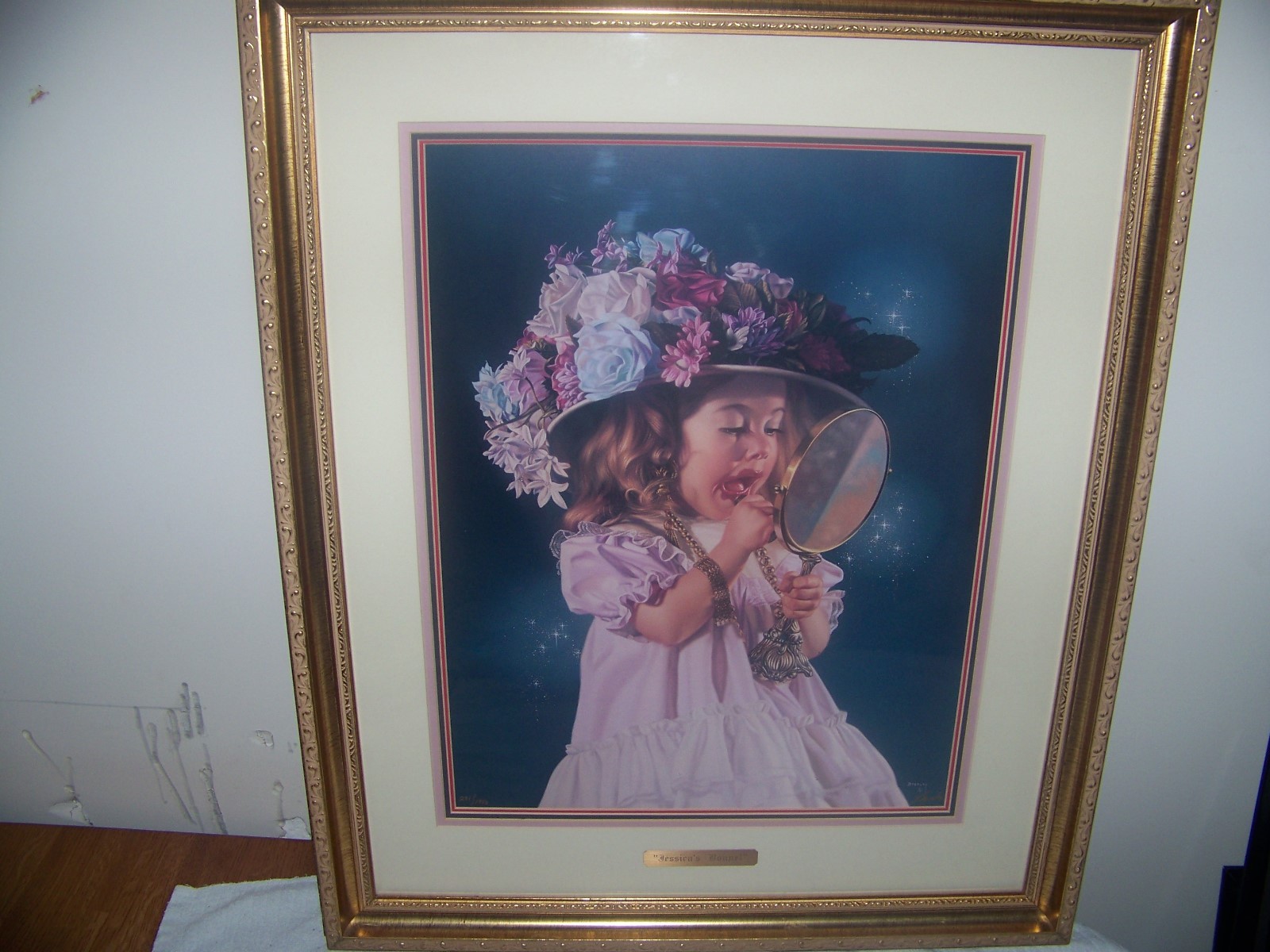 Robert(Bob )Byerley(1941-)Artist, Ltd Ed. Litho "Jessica's Bonnet ...