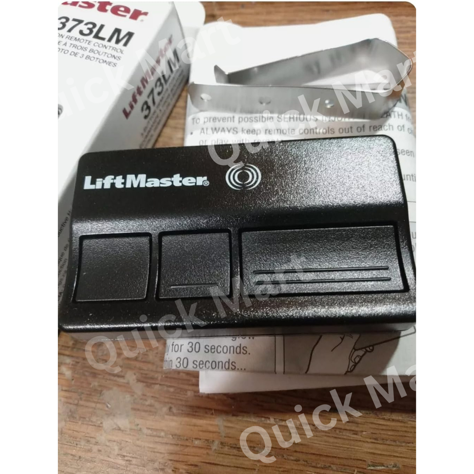 LiftMaster 373LM Security+ 3 Button Garage Door Opener Remote Control ...