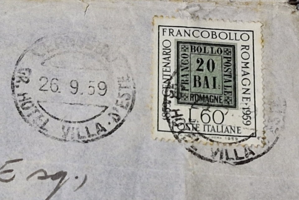 Old Stamp Addressed Airmail Envelope From Italy, Postmark 26/9/59 | eBay
