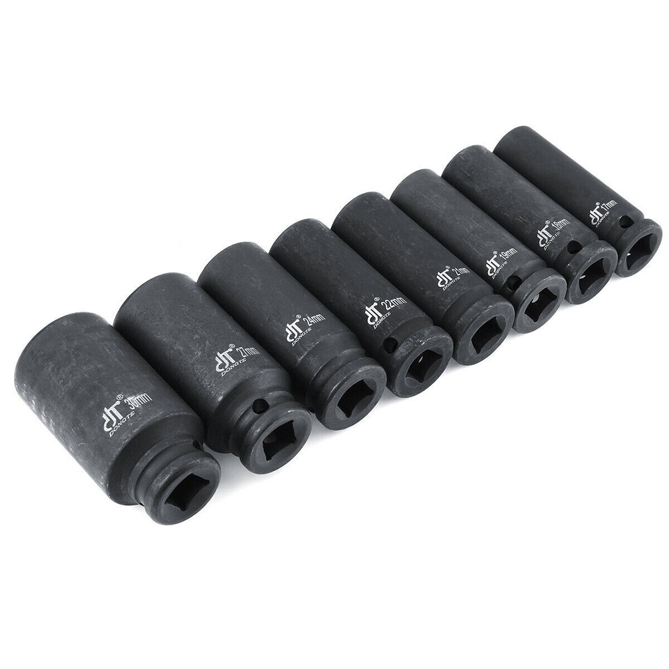 1/2" Drive Deep Impact long Socket 8MM-41MM CR-V Steel Metric Sockets ...