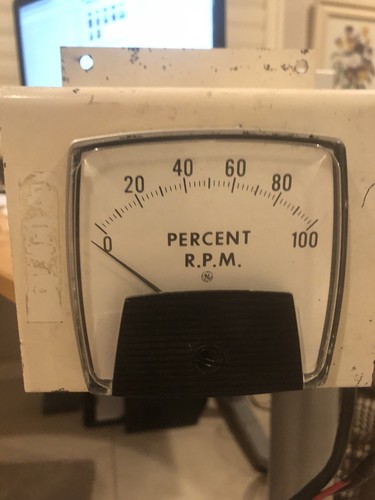 Direct Current Transmitter - percentage RPM meter - 110 volt with two ...