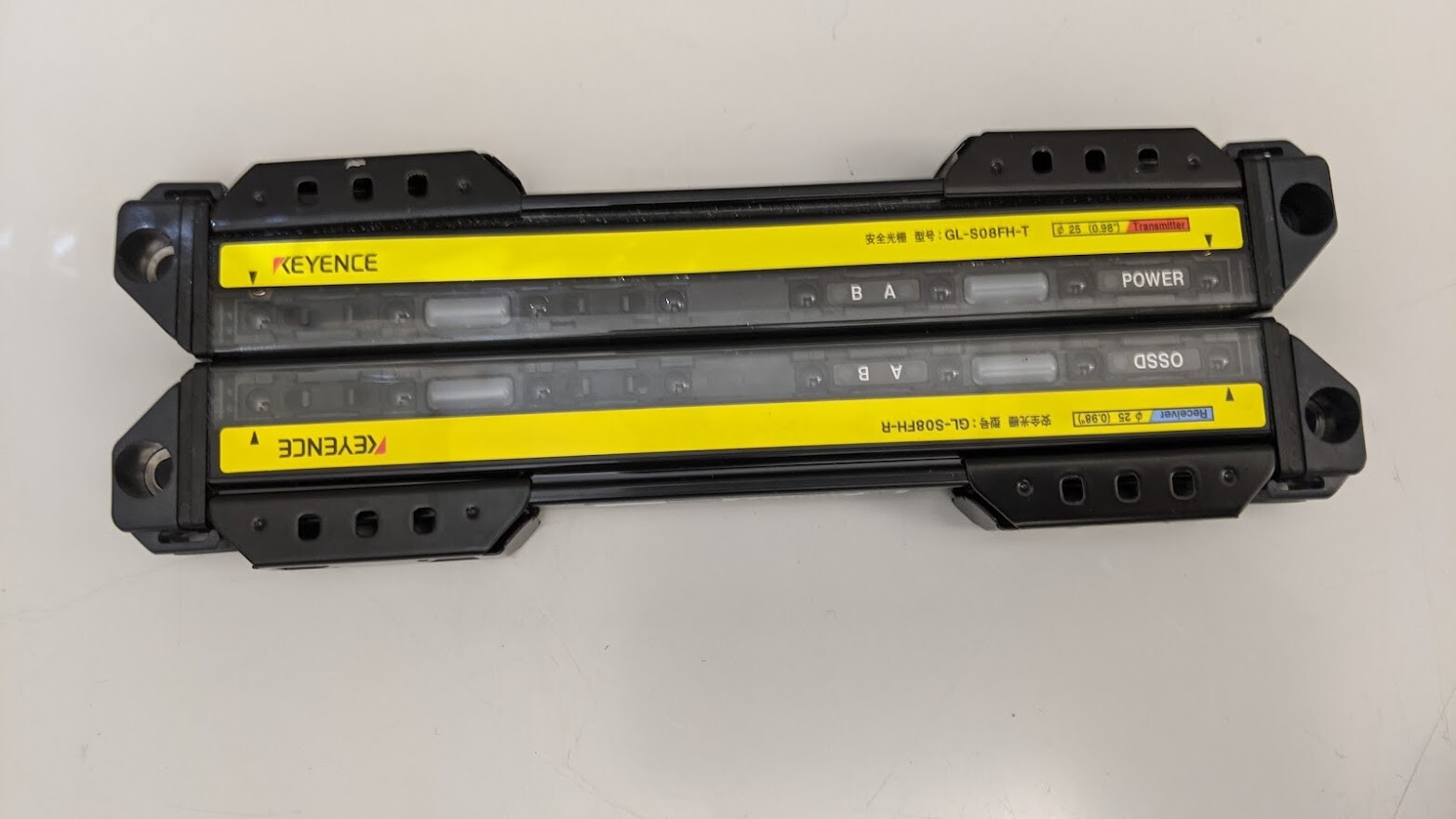 KEYENCE GL-S08FH-T Transmitter & GL-S08FH-R Receiver Safety Light ...