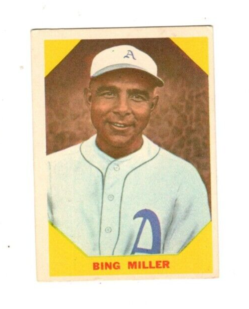 1960 Fleer #39 Bing Miller - Philadelphia Athletics, Excellent - Mint ...