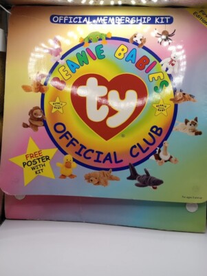 Ty Official Membership Kit First Edition Beanie Babies Official Club ...
