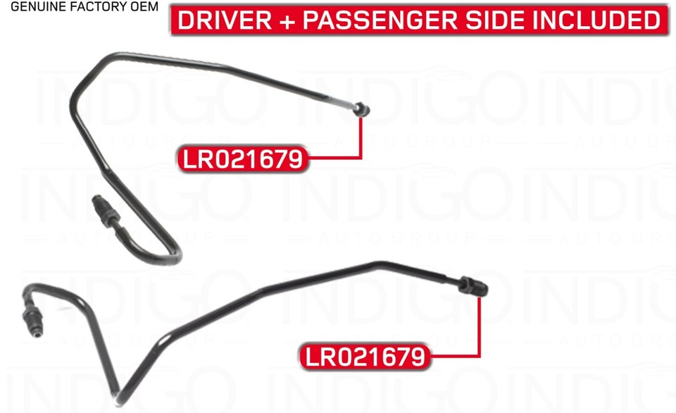 LAND ROVER REAR BRAKE HOSE TUBE SET RH LH LAND ROVER LR3-LR021679 LR3 ...