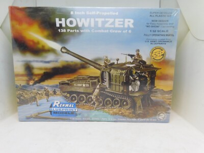 Vintage Renwal Blueprint Models, 1:32 Scale, Howitzer. New in Box. | eBay