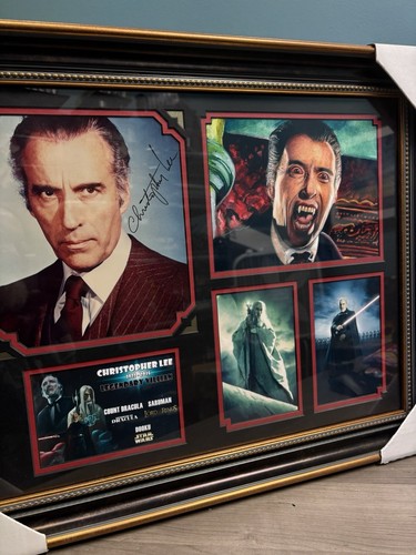 Christopher Lee SIGNED PHOTO Autograph COA 24x20 | eBay