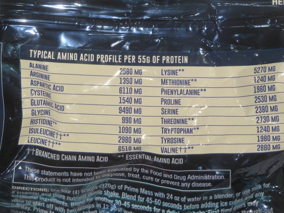 Bodytech Prime Mass High Protein Weight Gainer 12 lbs 17 Servings ...