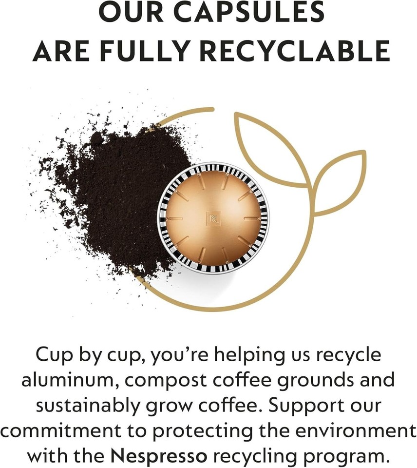Nespresso Vertuo Melozio Boost Coffee Capsules Pods 3 x Sleeves (30 ...