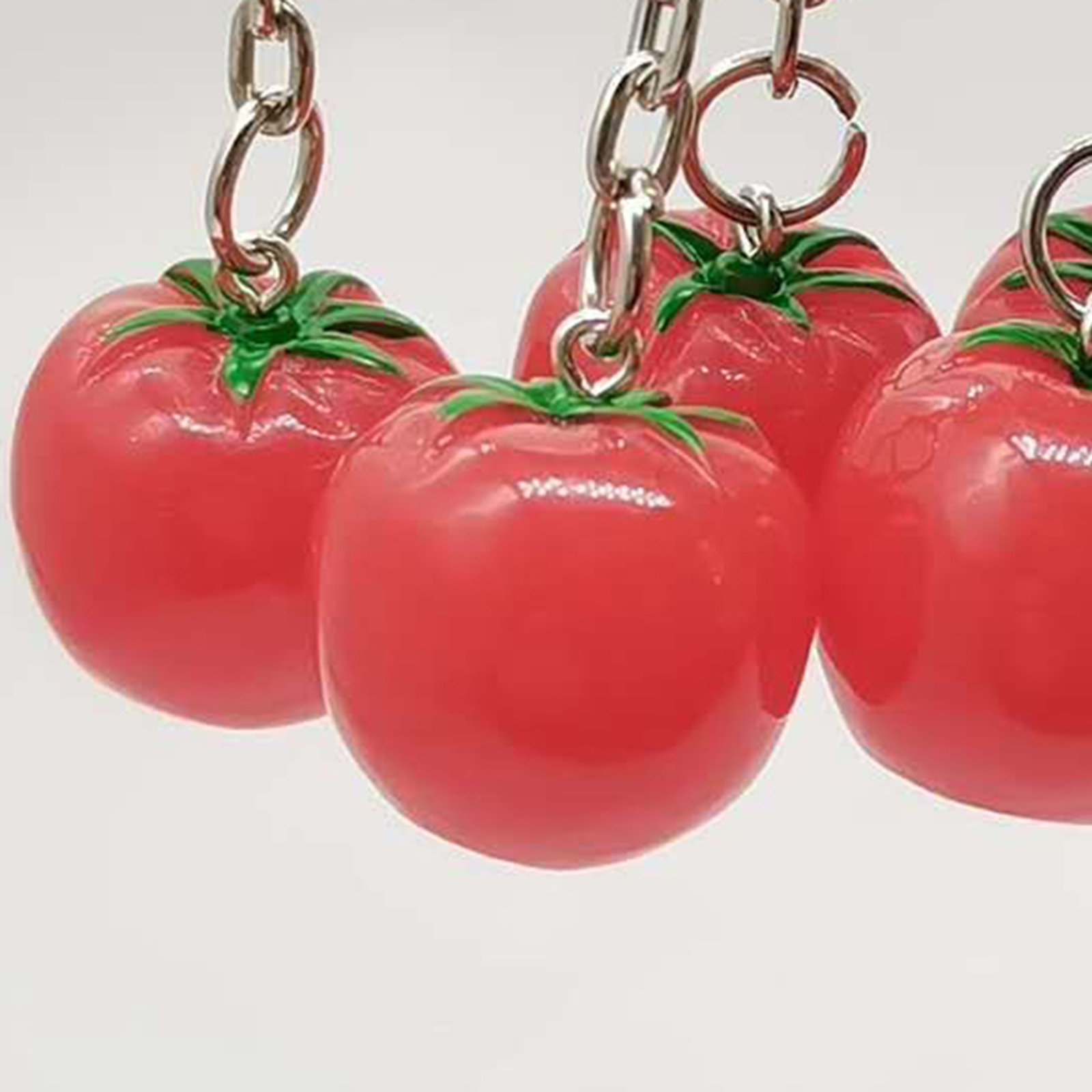 2pcs Bag Keychains Polishing Gift Giving Mini Fruit Pendant Key Chains ...