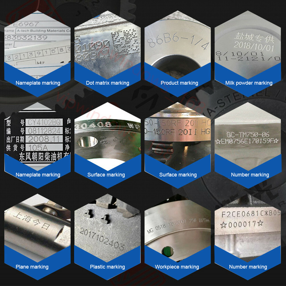 Pneumatic Dot Peen Metal Marking Machine Make Letters Serial numbers ...