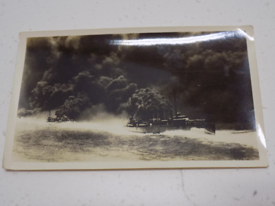 Original WWI Photo US Navy Ships Laying Naval Smoke Screen | eBay