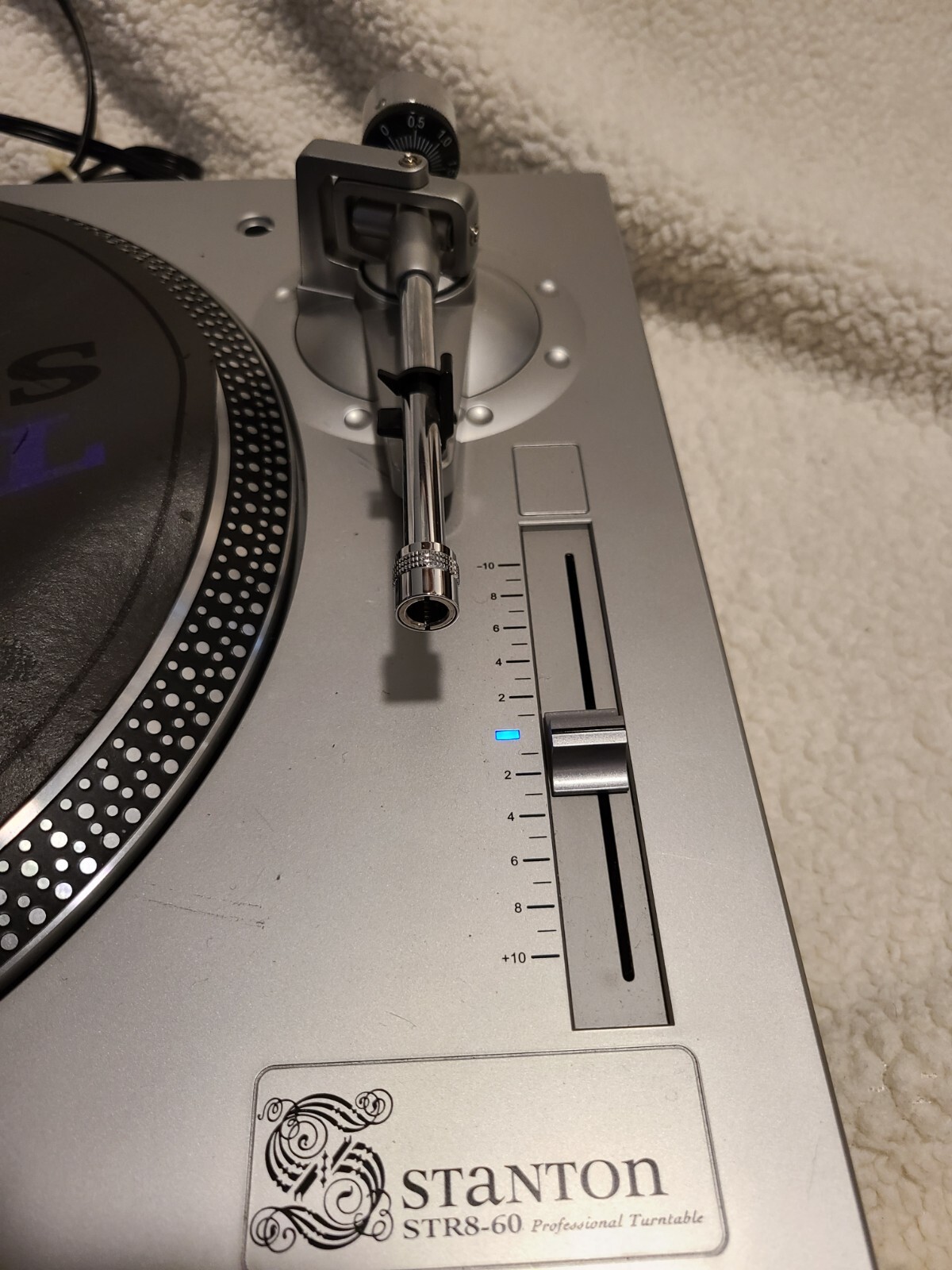 Stanton STR8-60 Vintage Professional Direct Drive Turntable w/ Dust ...