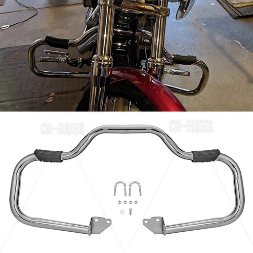 Dyna Engine Guard Mustache Crash Bar For Harley Super Glide Low Rider ...