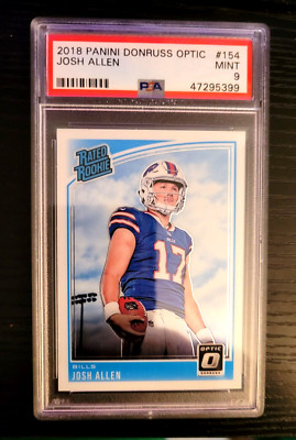 2018 JOSH ALLEN PANINI DONRUSS OPTIC RATED ROOKIE 154 RC PSA 9 MINT | eBay