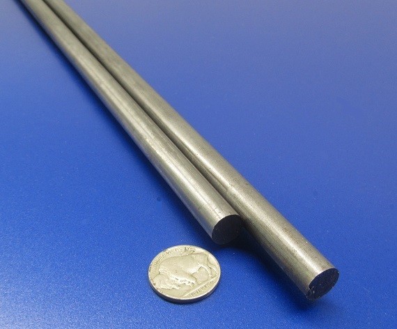 12L14 Steel Unpolished Rod Round Bar, 7/16" Dia x 6 Foot Length, 2 Pc ...