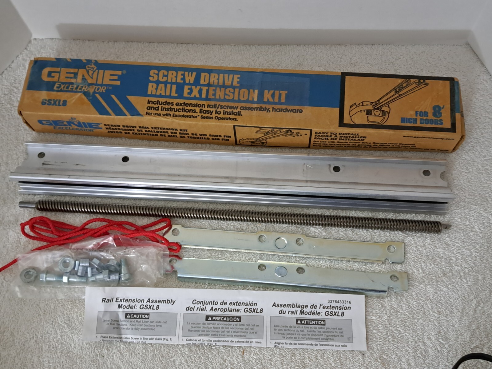 Genie Excelerator Screw Drive Rail Extension Kit GSXL8 | eBay