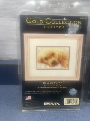 Set Of 4 gold collection cross stitch kit | eBay