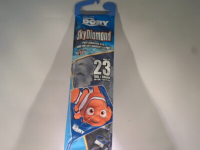 23" Sky-Diamond Kite Disney Dory Ready 2 Fly Line & Winder Age 8+ Clo ...