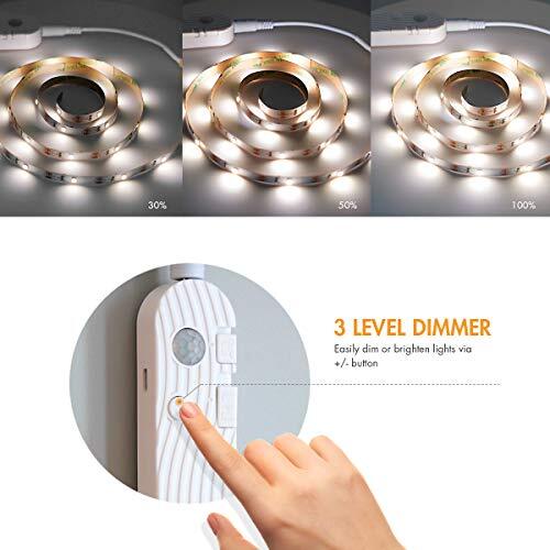 Sensky Motion Sensor Strip Lights Rechargeable Motion Activated LED ...